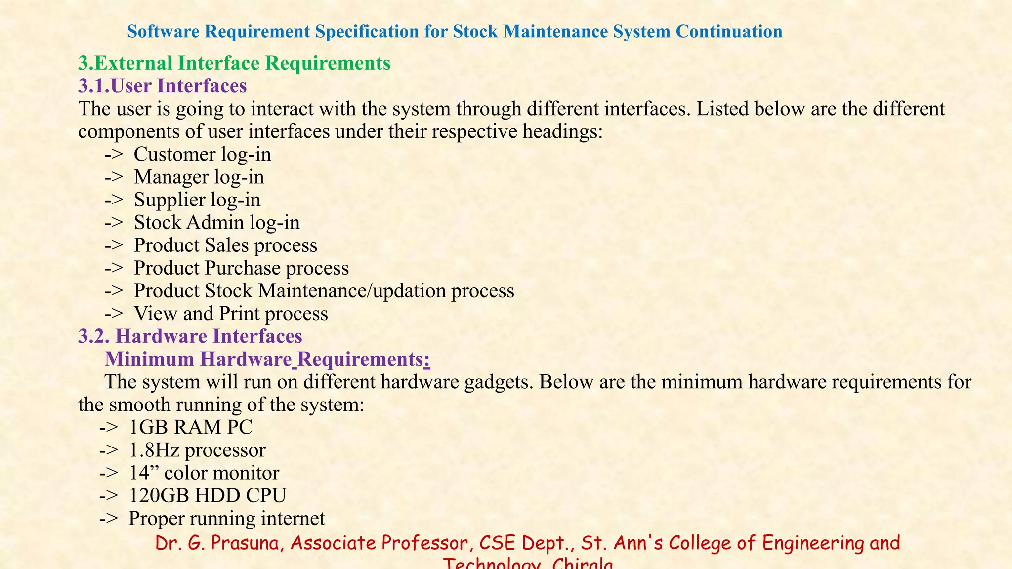 Stock Maintenance System-Problem Statement, SRS, ERD, DFD, Structured ...