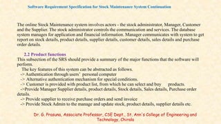 Stock Maintenance System-Problem Statement, SRS, ERD, DFD, Structured ...