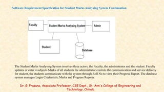 Student Marks Analyzing System-Problem Statement, SRS, ERD, DFD, Structured Chart | PPSX