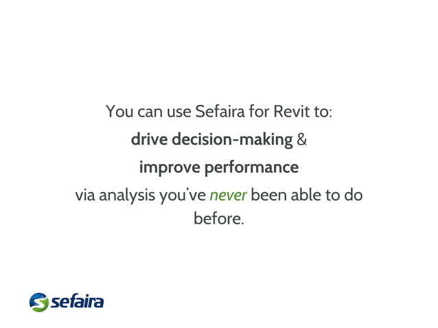 Sefaira for Revit | PPT