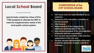 Special Education Fund- Pasig City | PPTX