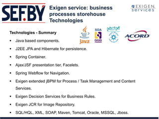Дамир Тенишев Exigen Services Business Processes Storehouse | PPT