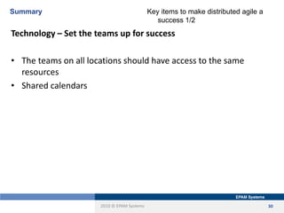 Distributed Agile Development | PPT