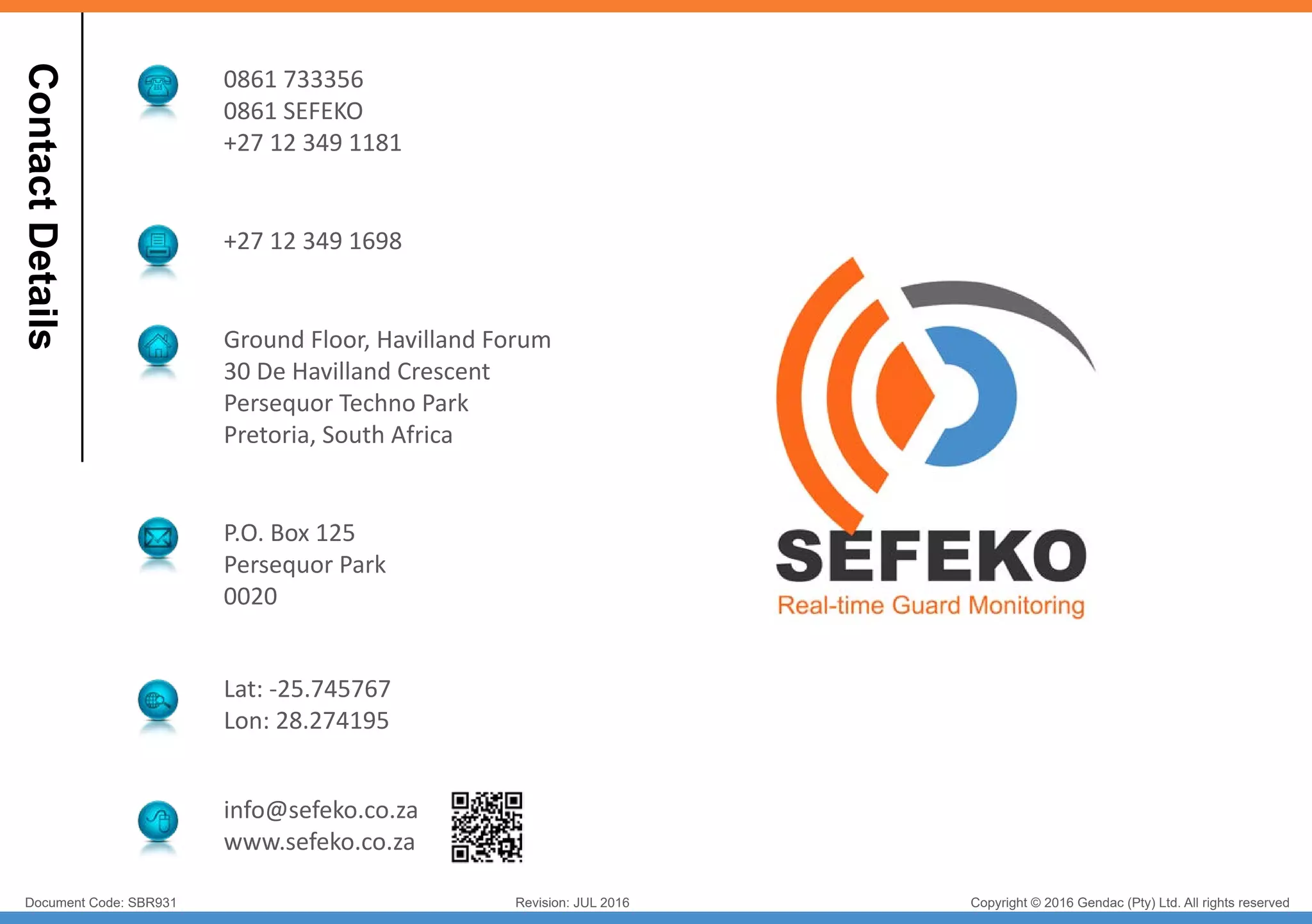 Sefeko brochure | PDF