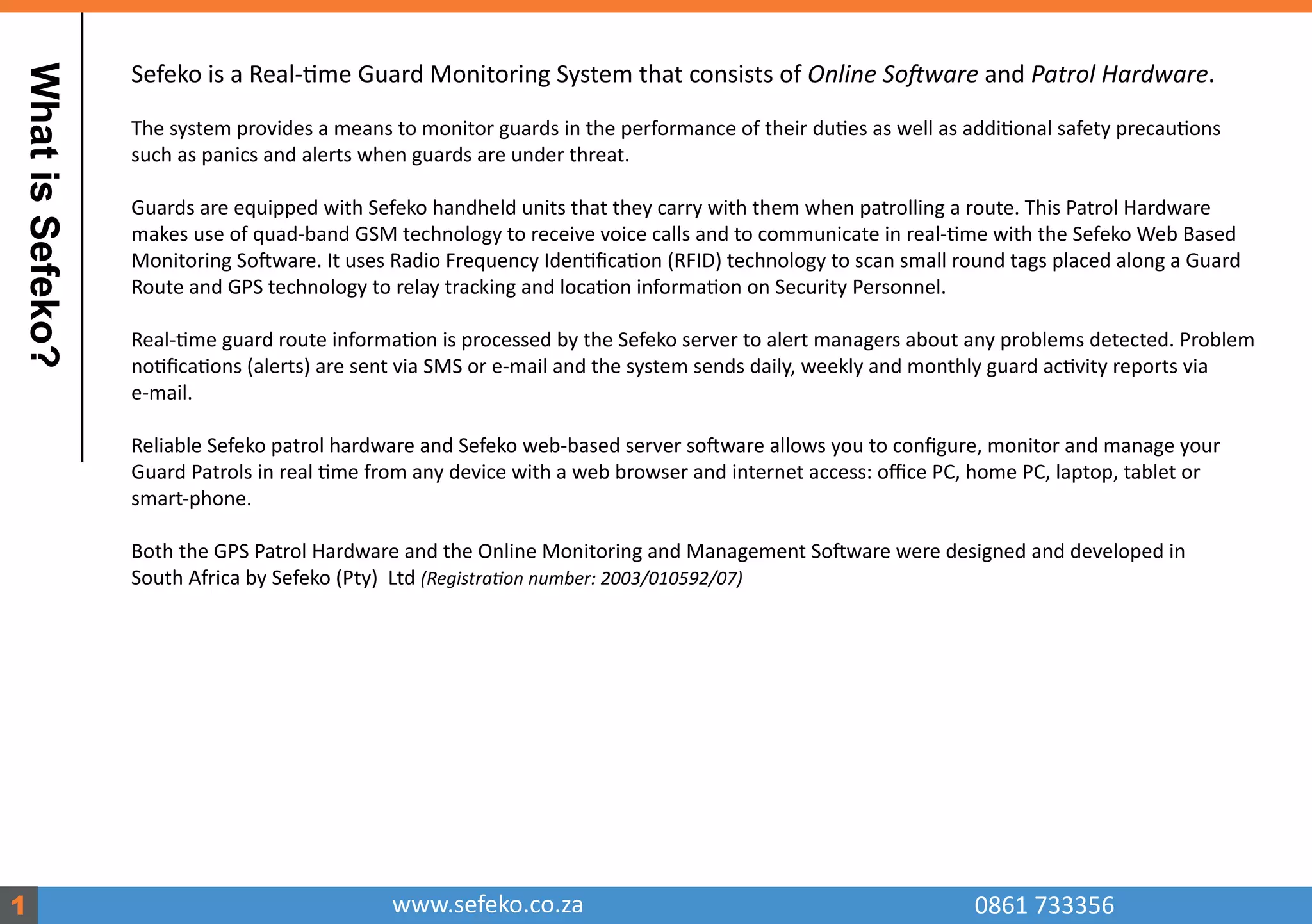 Sefeko brochure | PDF