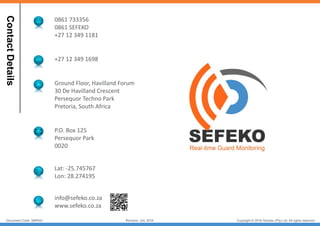 Sefeko brochure | PDF