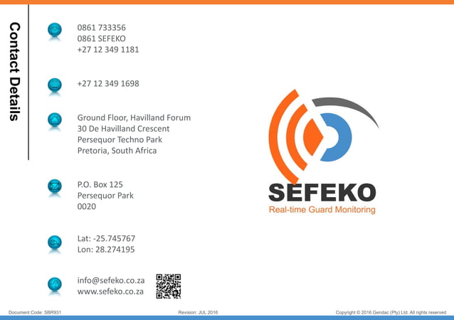 Sefeko brochure | PDF