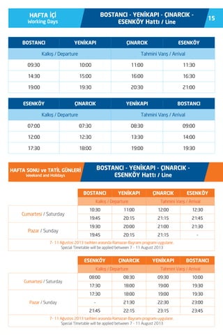 Sefer tarifeleri kitapcigi | PDF