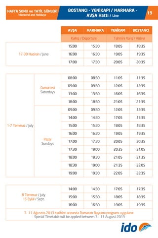 Sefer tarifeleri kitapcigi | PDF