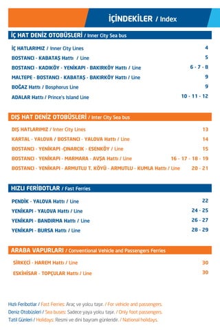 Sefer tarifeleri kitapcigi | PDF