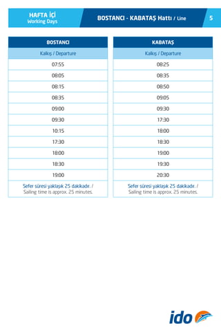 Sefer tarifeleri kitapcigi | PDF