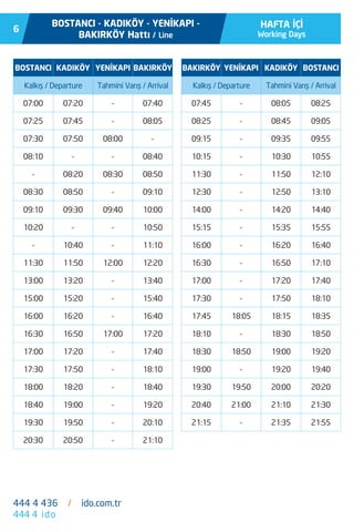 Sefer tarifeleri kitapcigi | PDF