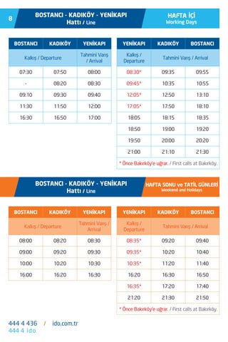 Sefer tarifeleri kitapcigi | PDF