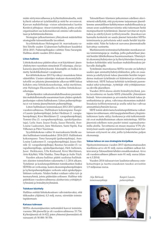 SEFE - Vuosikertomus 2013 | PDF