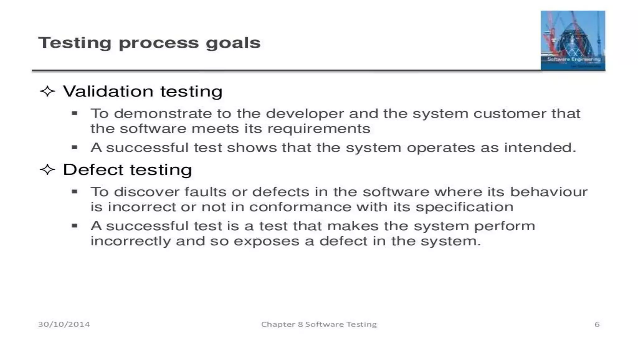 SOFTWARE TESTING CHAPTER 8 SE | PPTX