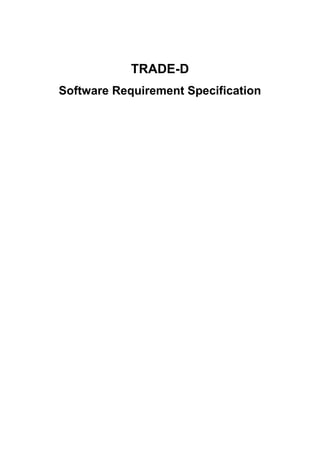 Software_Documentation_Trade-D | PDF