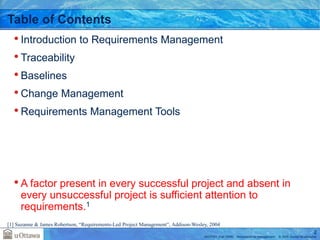 SEG3101-ch5 - Management.ppt dynamic object oriented requirements ...