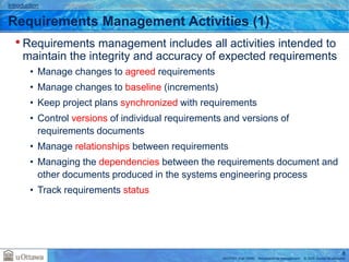SEG3101-ch5 - Management.ppt dynamic object oriented requirements ...