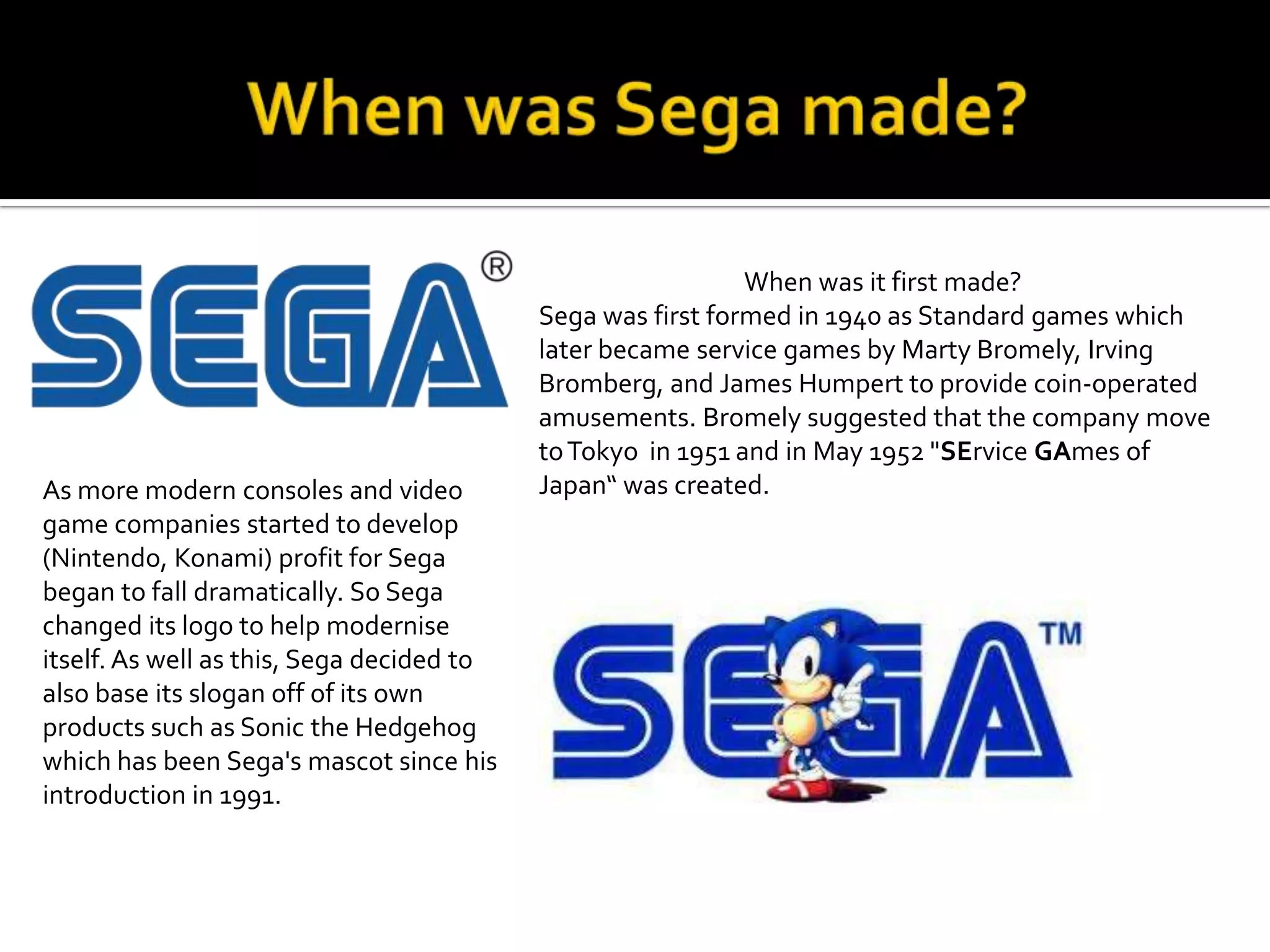 Sega logo powerpoint | PPTX
