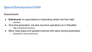 SEGAN: Speech Enhancement Generative Adversarial Network | PDF