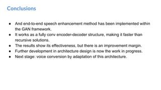 SEGAN: Speech Enhancement Generative Adversarial Network | PDF