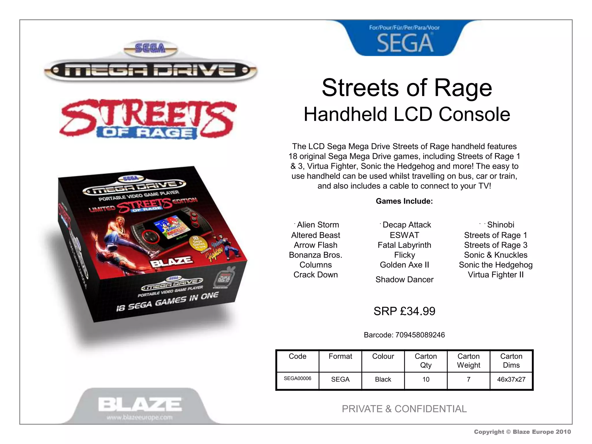 Sega product range | PPTX