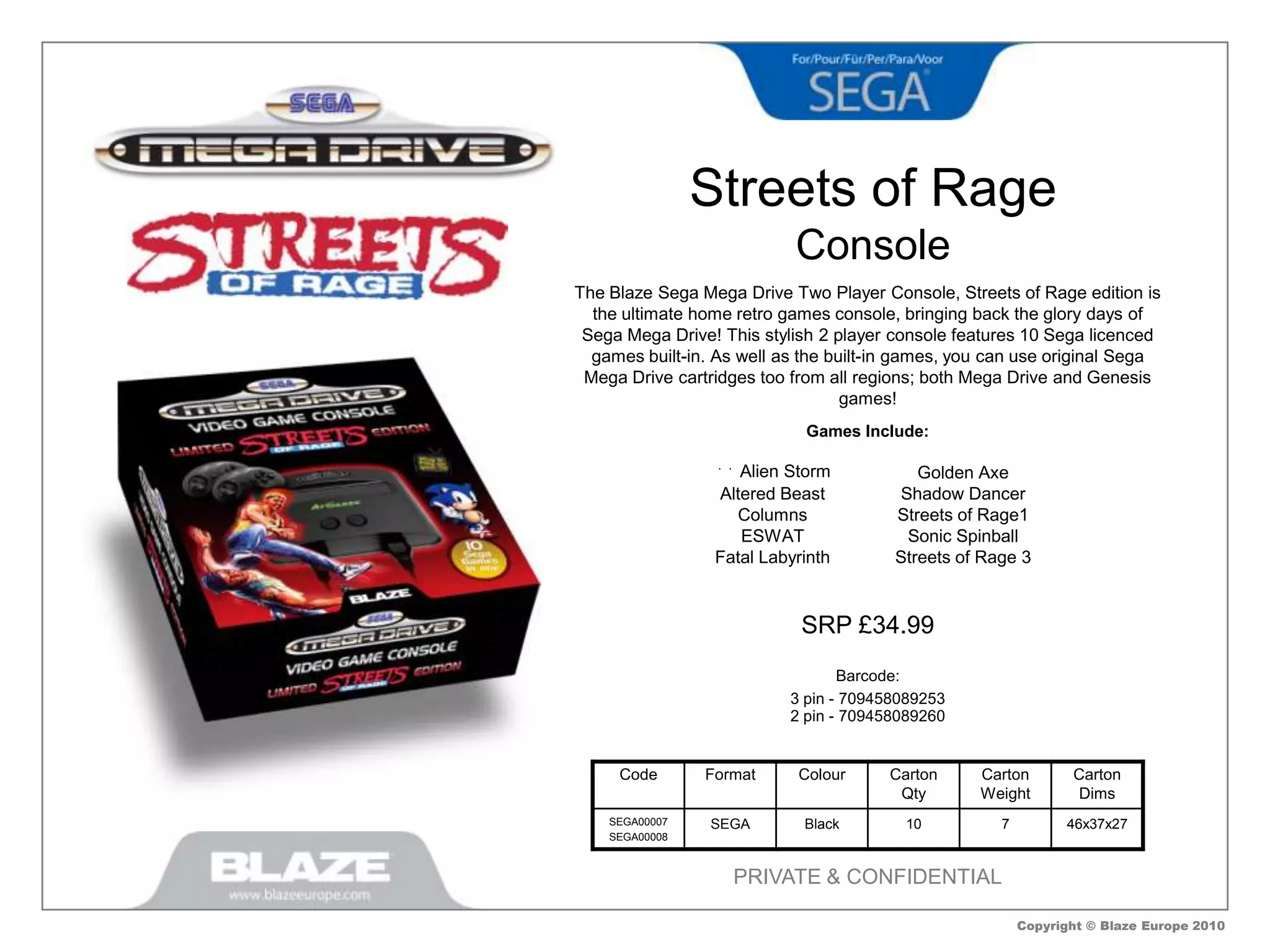 Sega product range | PPTX