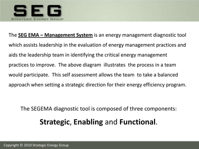 SEG Energy Management Assessment | PPT