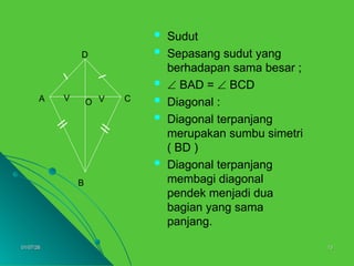 Materi Matematika yang berkaitan dengan segi empat.ppt