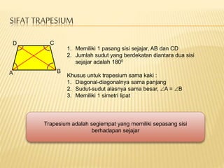 sifat-sifat segiempat kelas 7 SMP | PPTX