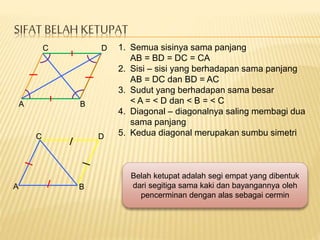 sifat-sifat segiempat kelas 7 SMP | PPTX