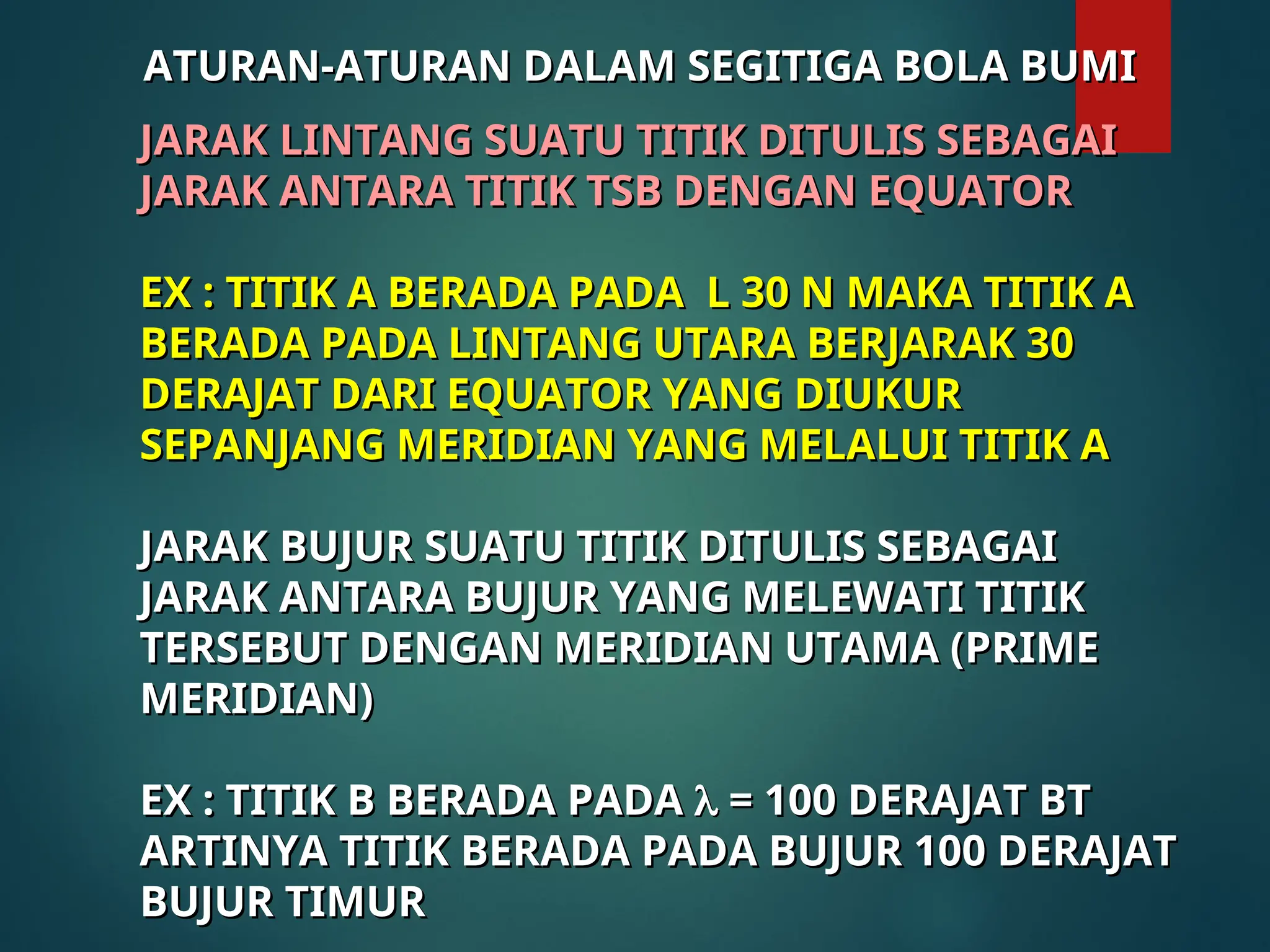 SEGITIGA BOLA BAGIAN DARI KONSEP GEOMETRI DUA | PPT