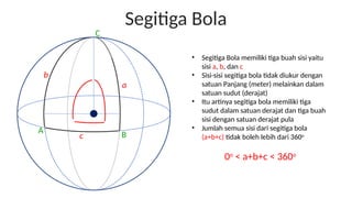 Perhitungan Arah Kiblat Menggunakan Prinsip-Prinsip Segitiga Bola | PPTX