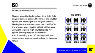 Triangle of photography : aperture, exposure and ISO | PDF