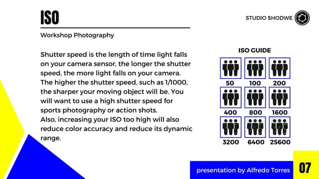 Triangle of photography : aperture, exposure and ISO | PDF