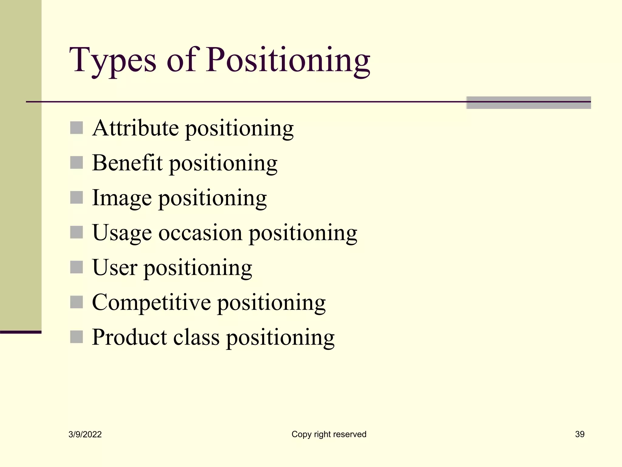 Segmenation targeting and positioning | PPT