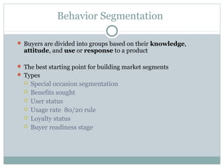 Market Segmentation | PPT