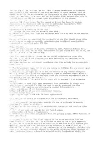 80g Registration | TXT | Government Support and Welfare | Financial ...