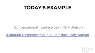 Building a Conversational Speech Interface | PPT
