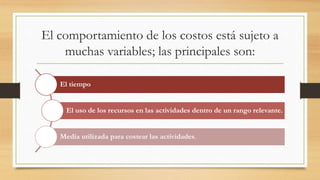 Segmentacion de costos | PPTX