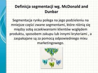 Segmentacja i targeting | PPT
