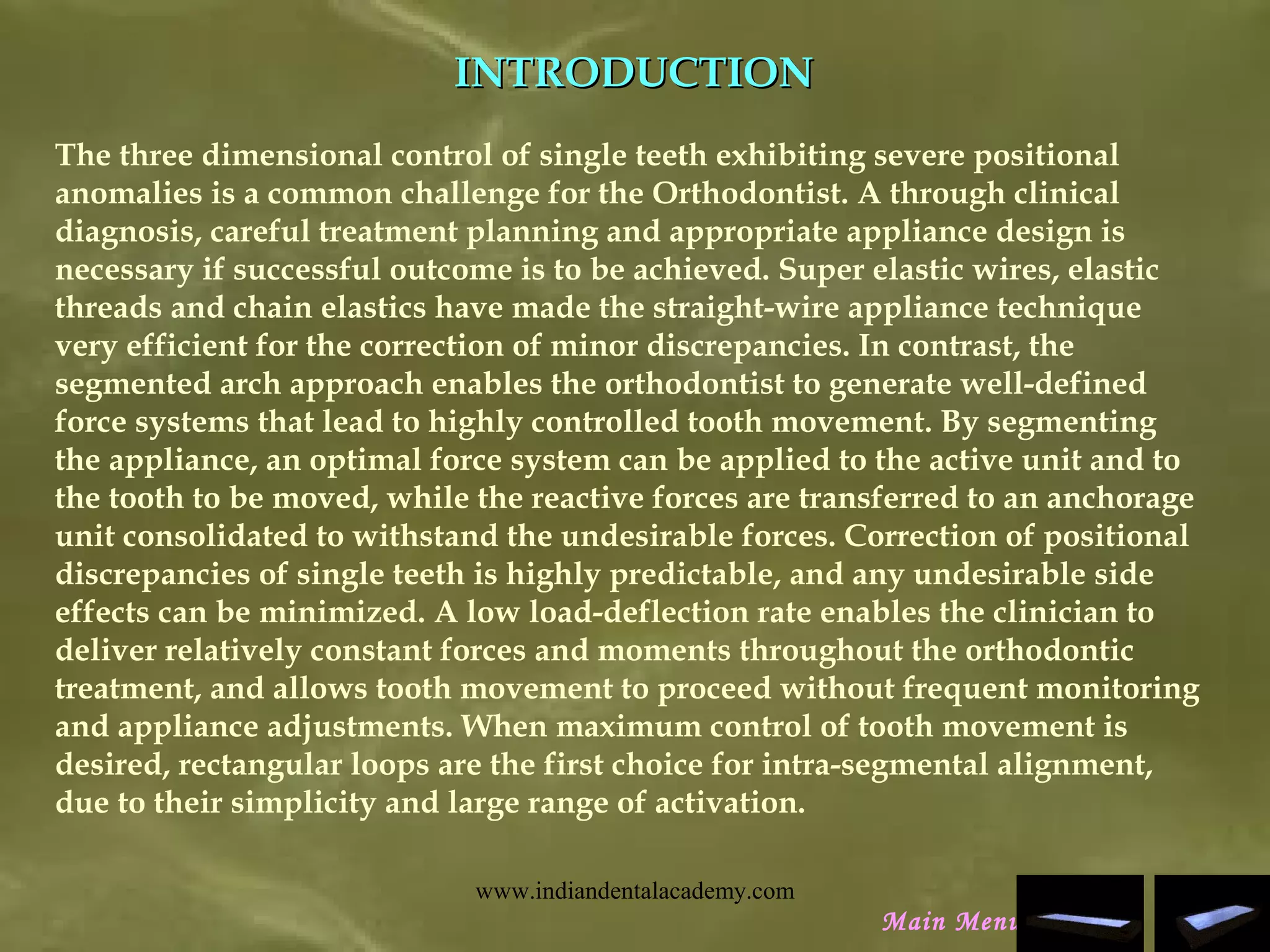 Segmental arch technique | PPT