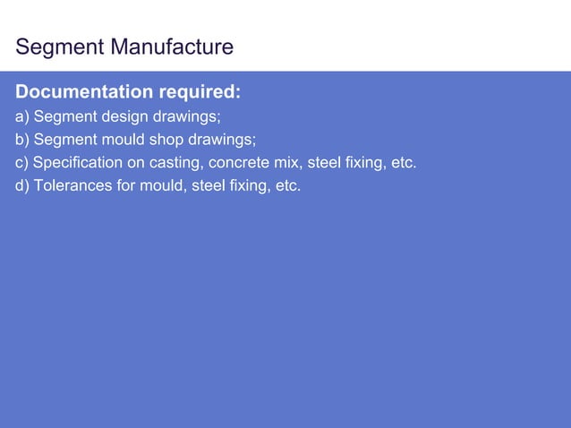 Segmental Lining Design Presentation | PPT