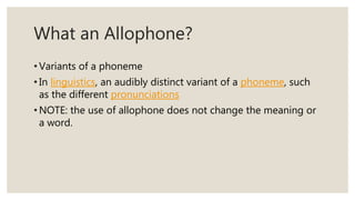 Segmental phonemes | PPTX