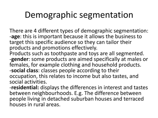 Segmentation | PPTX