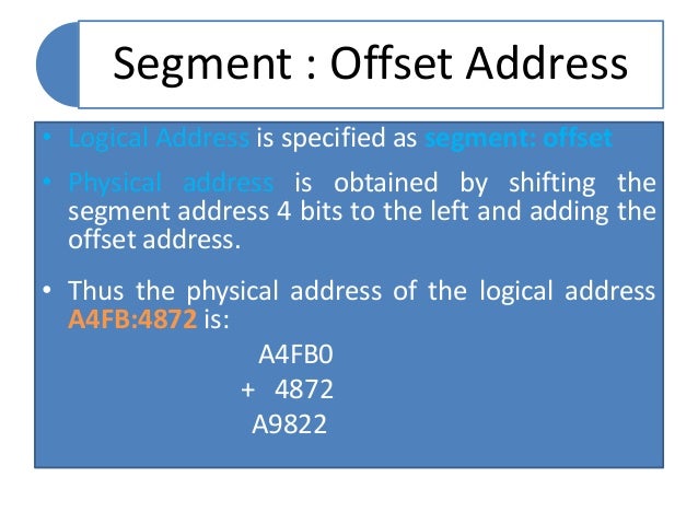 Memory Segmentation Of 8086 