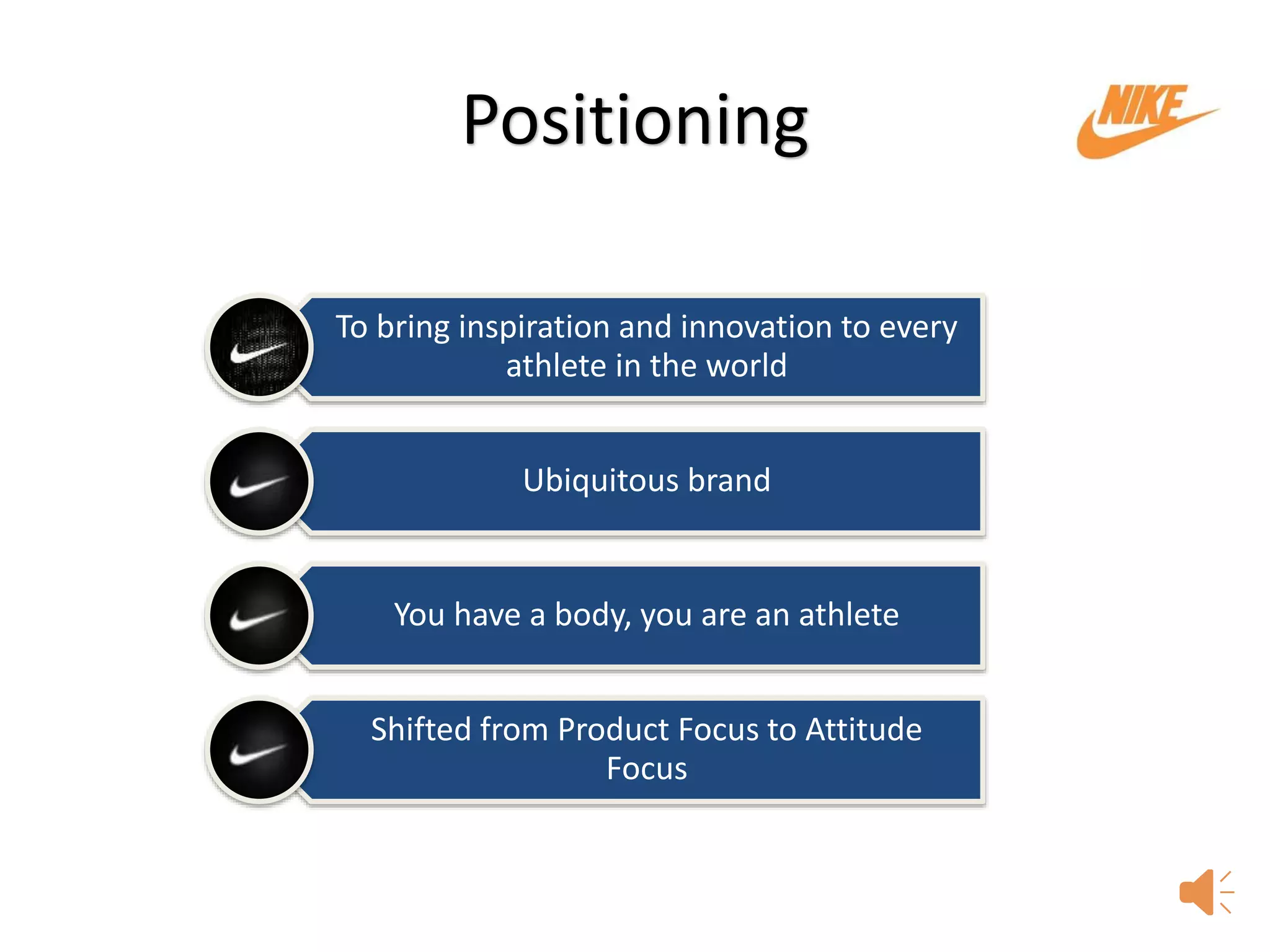 Nike's Segmentation Targeting Positioning Marketing Strategy | PPTX