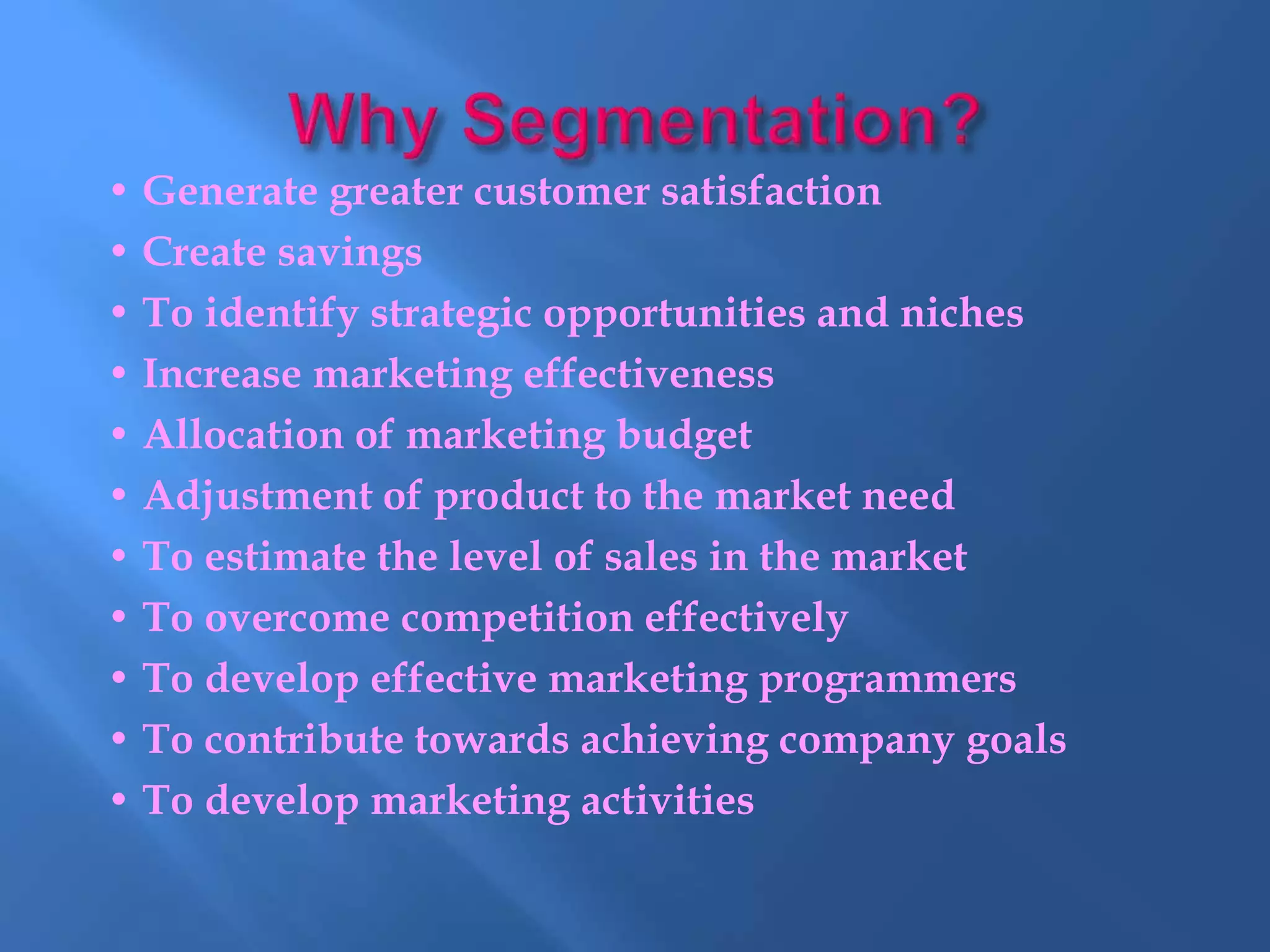 Market Segmentation ppt | PPTX