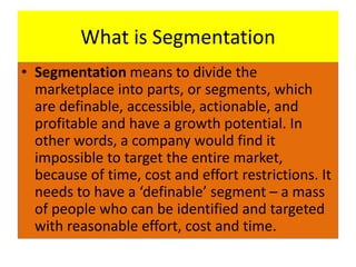 Segmentation | PPT