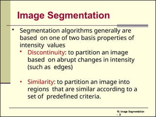 segmentation in image processing .pptx | Computing | Technology & Computing